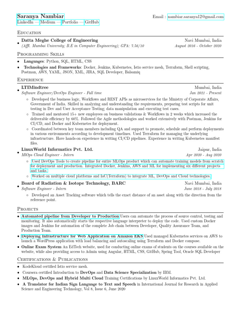 Saranya Nambiar | PDF