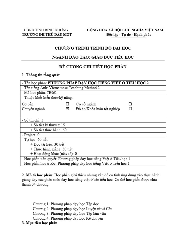 Đề cương- PPDHTV TH II TH2019 | PDF