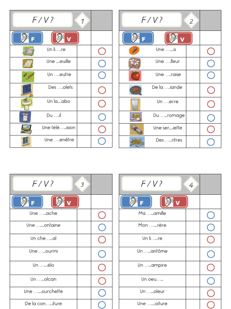 Cartes a Choix Multiples F V | PDF