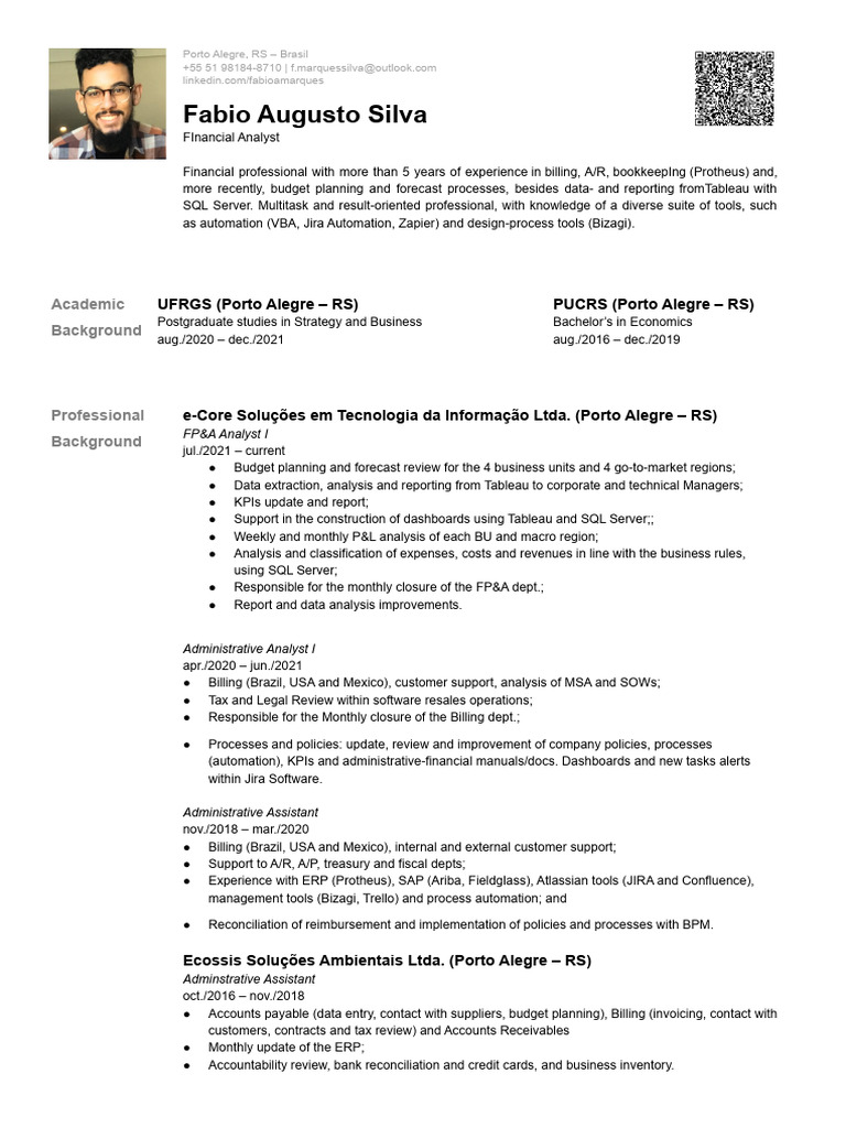 Fabio Silva Resume PDF | PDF