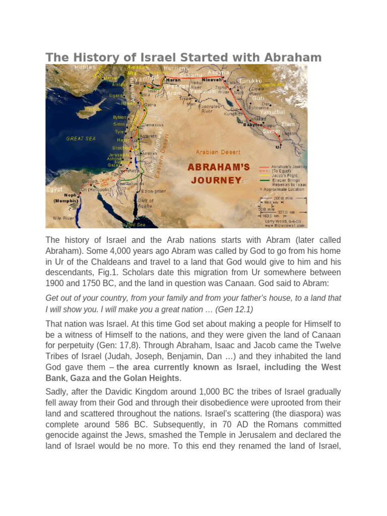 The History of Israel Started With Abraham | PDF