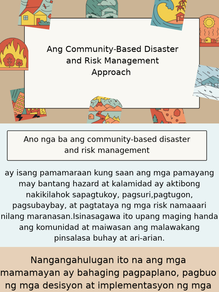 Community-Based Disaster and Risk Management Approach | PDF