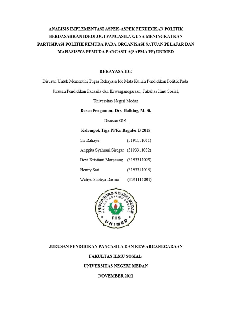 RI PENDIDIKAN POLITIK KEL 3 PPKN B 2019 - Compressed | PDF