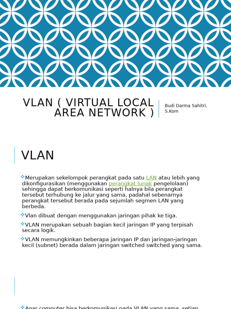 VLAN (Virtual Local Area Network) | PDF