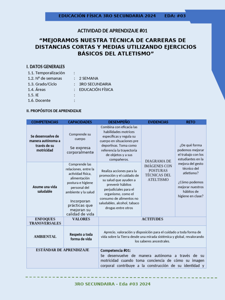 Sesión #01 Eda 3 3ro Sec | PDF