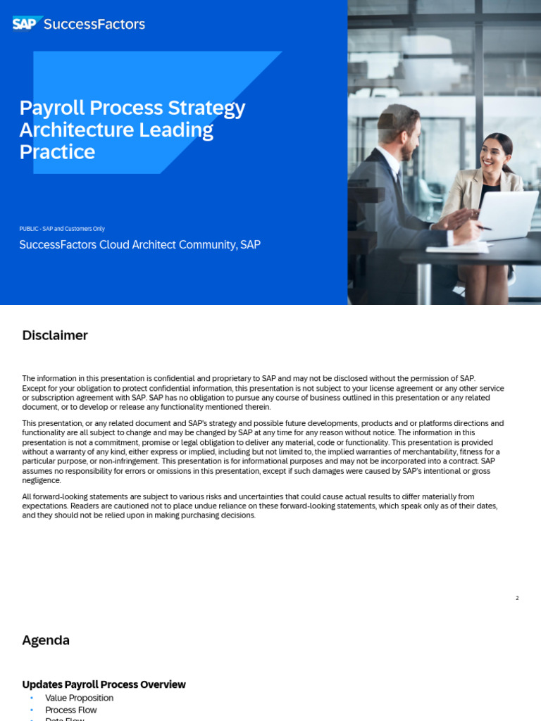 SAP776154 - ALP - SAP SuccessFactors Payroll Process Strategy PUBLIC | PDF