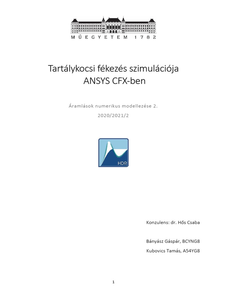 Tartálykocsi Fékezés Szimuláció - Ansys CFX | PDF