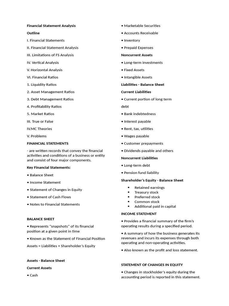 Financial Statement Analysis | PDF | Equity (Finance) | Business