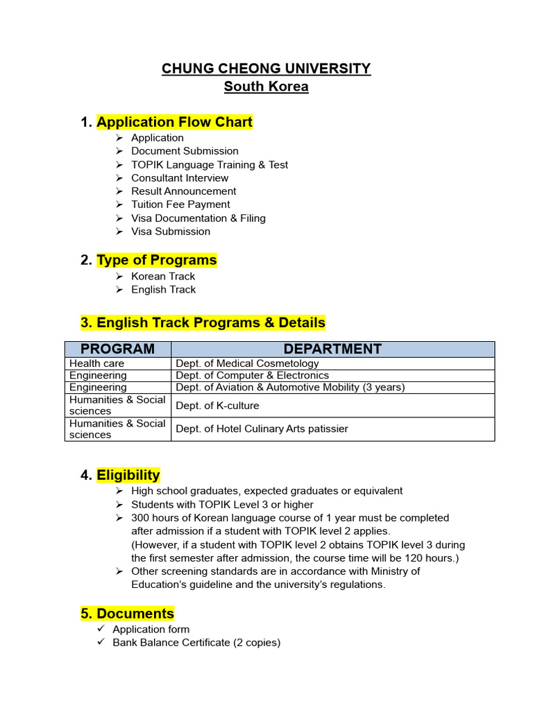 Chung Cheong University | PDF