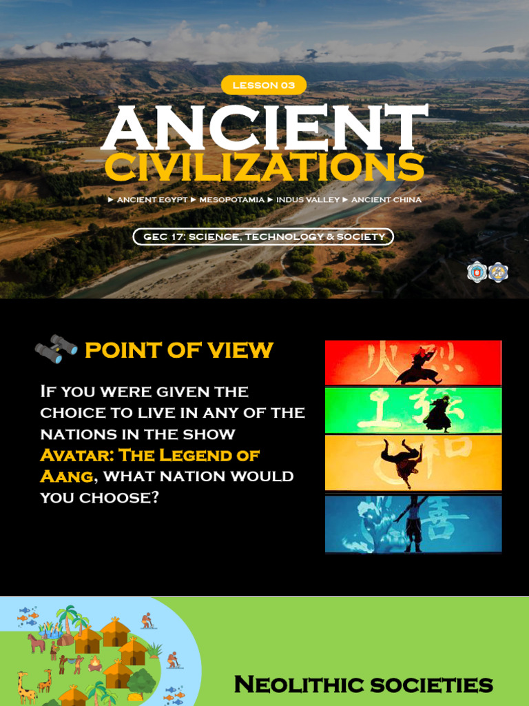 Lesson 3 Ancient Civilizations 1 | PDF