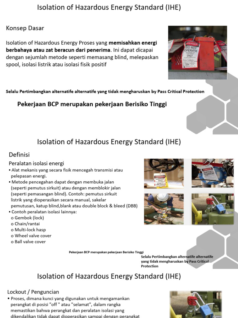 06.isolation of Hazardous Energy (IHE) | PDF