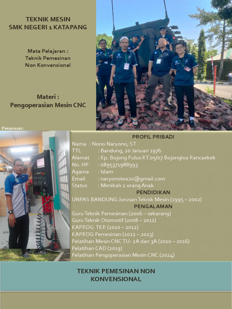 Presentation1 Pengoperasian Mesin CNC | PDF