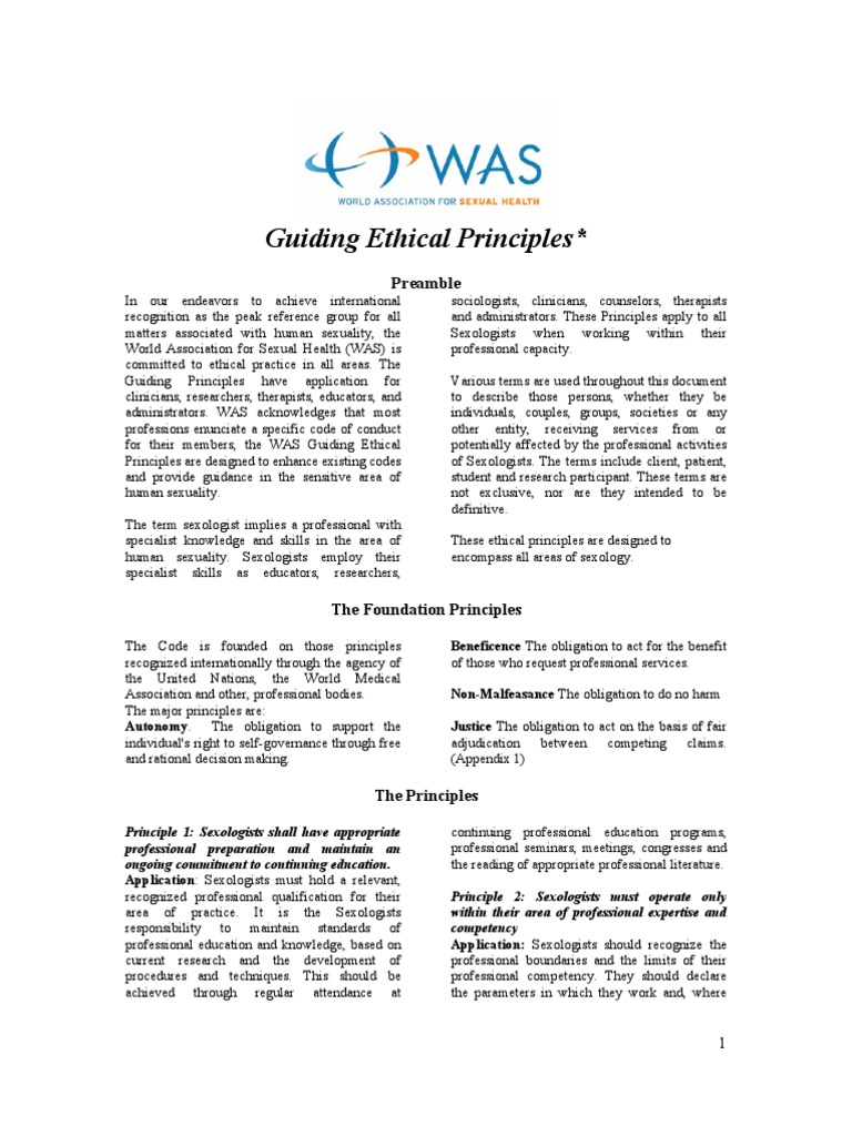 Guiding Ethical Principles | PDF | Autonomy | Informed Consent