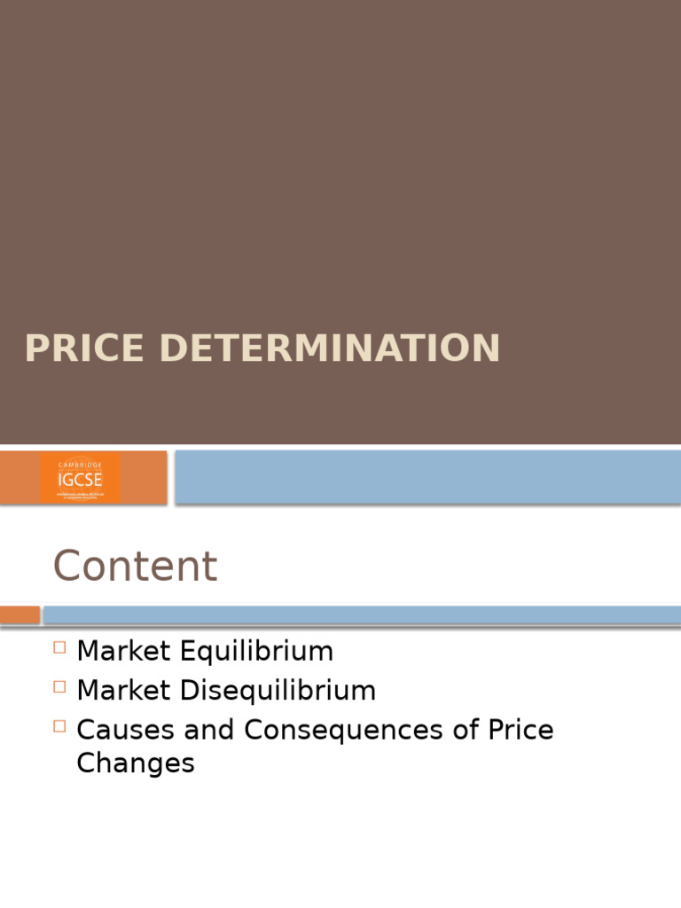 Market Equilibrium & Price Changes | PDF | Finance & Money Management ...