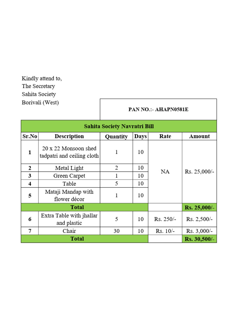 Sahita Society Navratri | PDF
