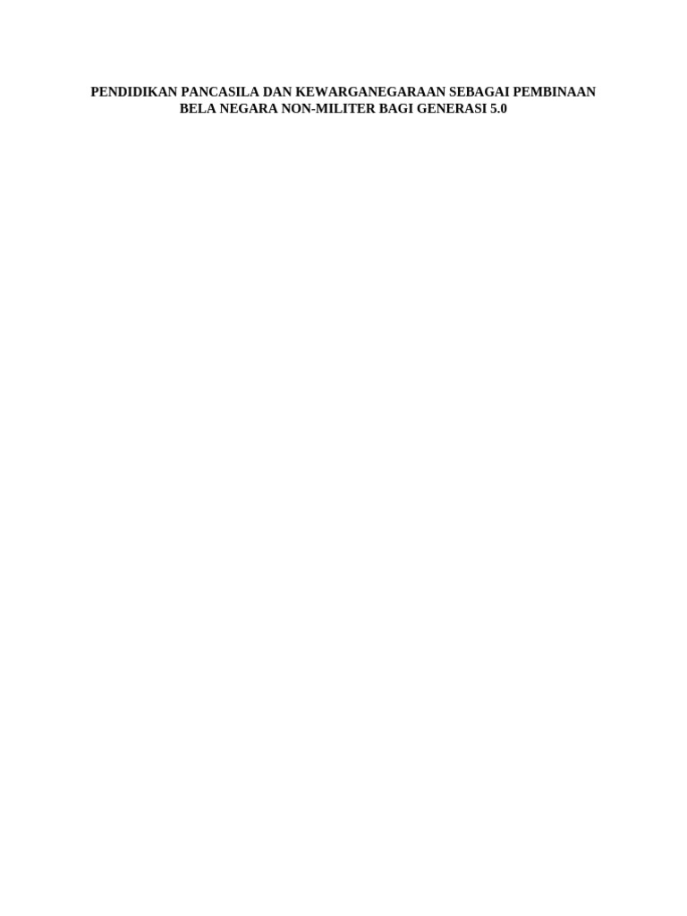 CJR Pancasila Kirana | PDF