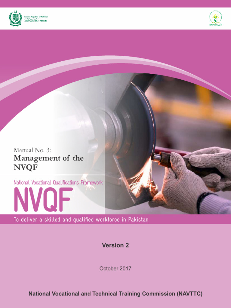 NVQF Management Manual for Pakistan | PDF | Vocational Education