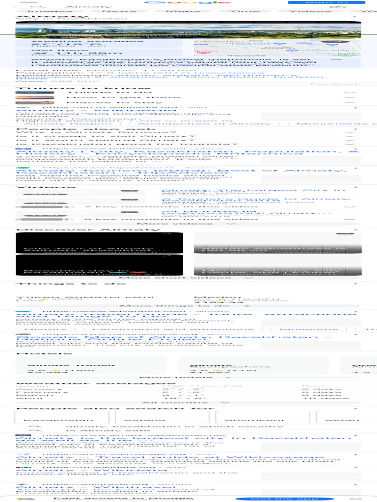 Almaty - Google Search | PDF