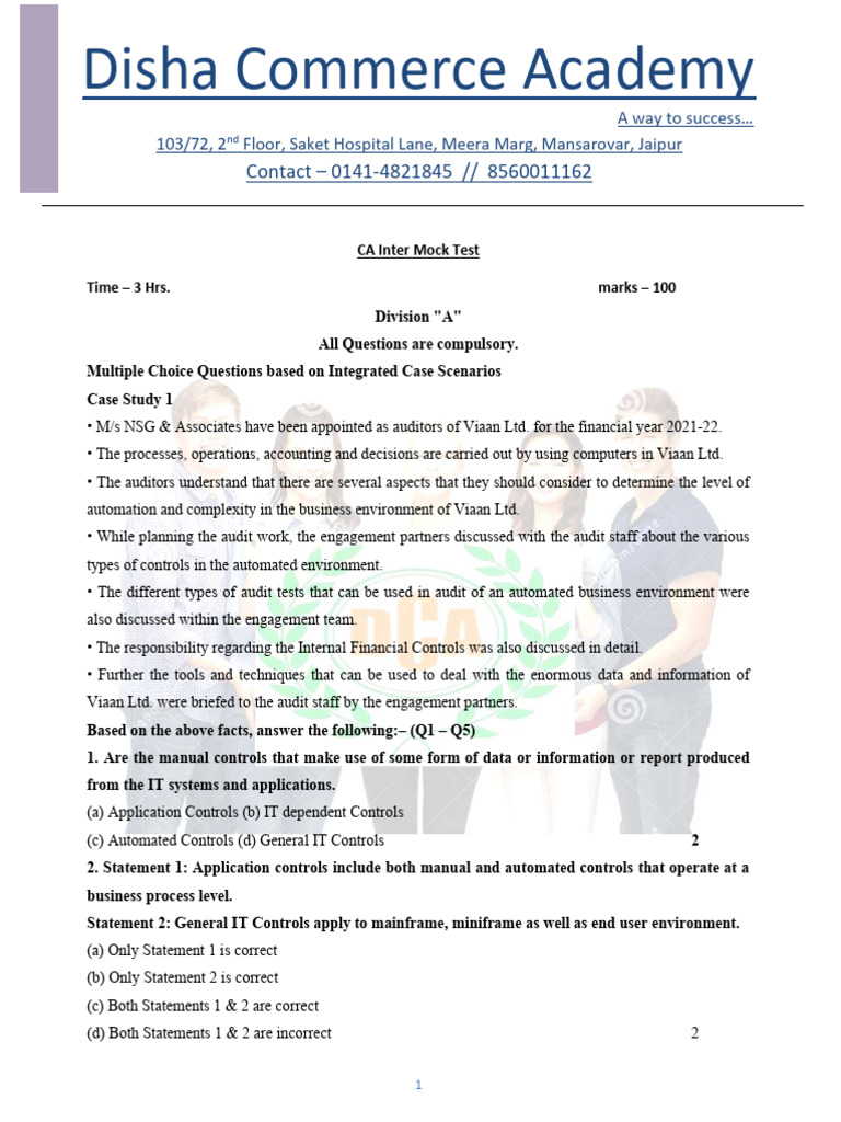 Mock Audit Test | PDF