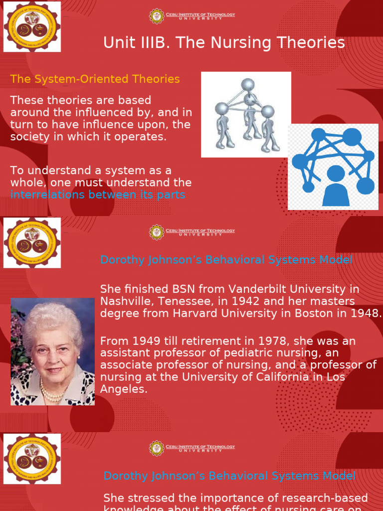 NCM 131 Unit IIIB. The System Oriented Theories | PDF