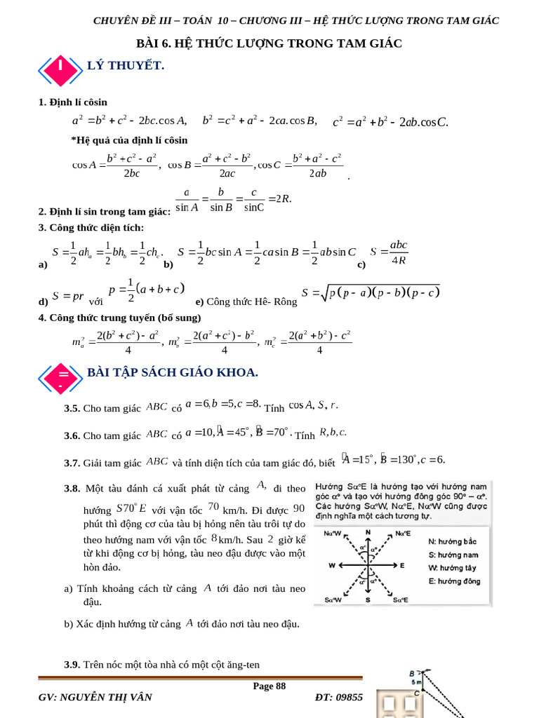 003.06.1 Toan-10 B6 C3 He-Thuc-Luong-Trong-Tam-Giac Tu-Luan de TR96 | PDF