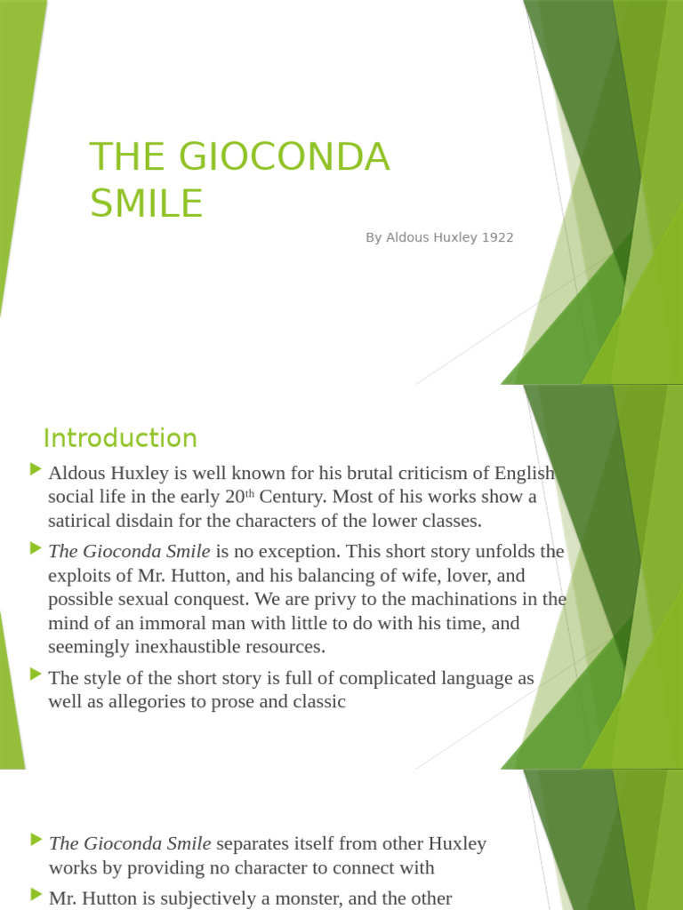 The Gioconda Smile | PDF
