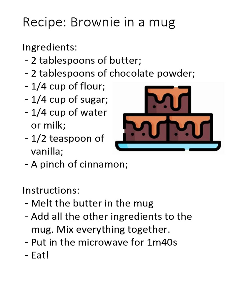 Brownie Recipe ESL | PDF