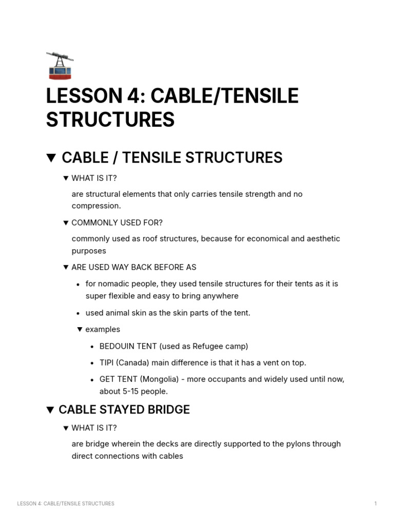 Lesson 4 Cable Structured | PDF