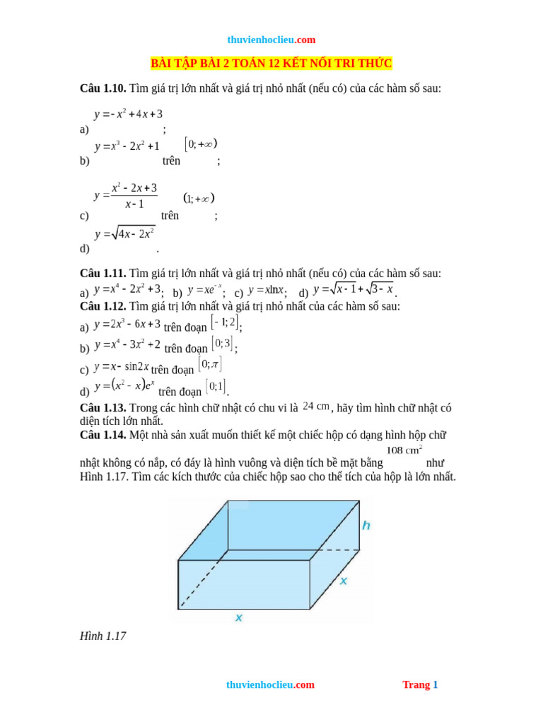 Bai Tap Bai 2 T12 KNTT | PDF