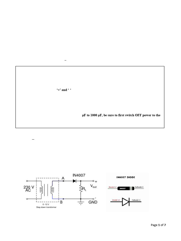 2024 Spring MS101 EE Expt3 DCPowerSupply Ver Jan22 | PDF
