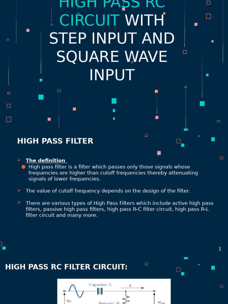 High Pass RC Filter | PDF