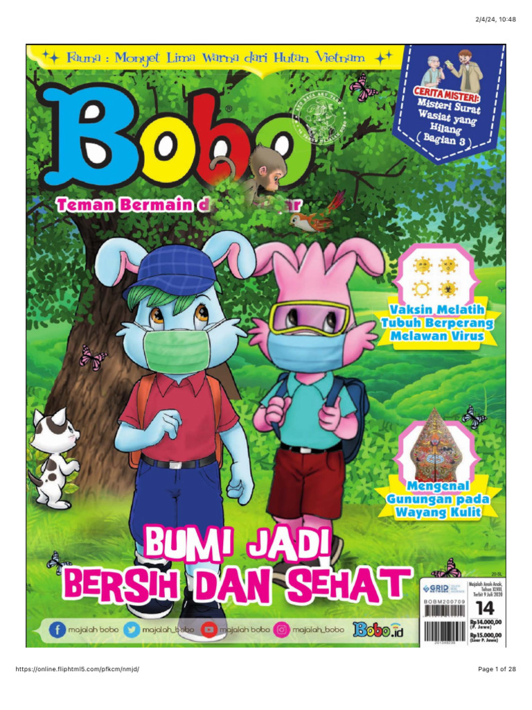 Majalah Bobo 9 Juli 2020 | PDF