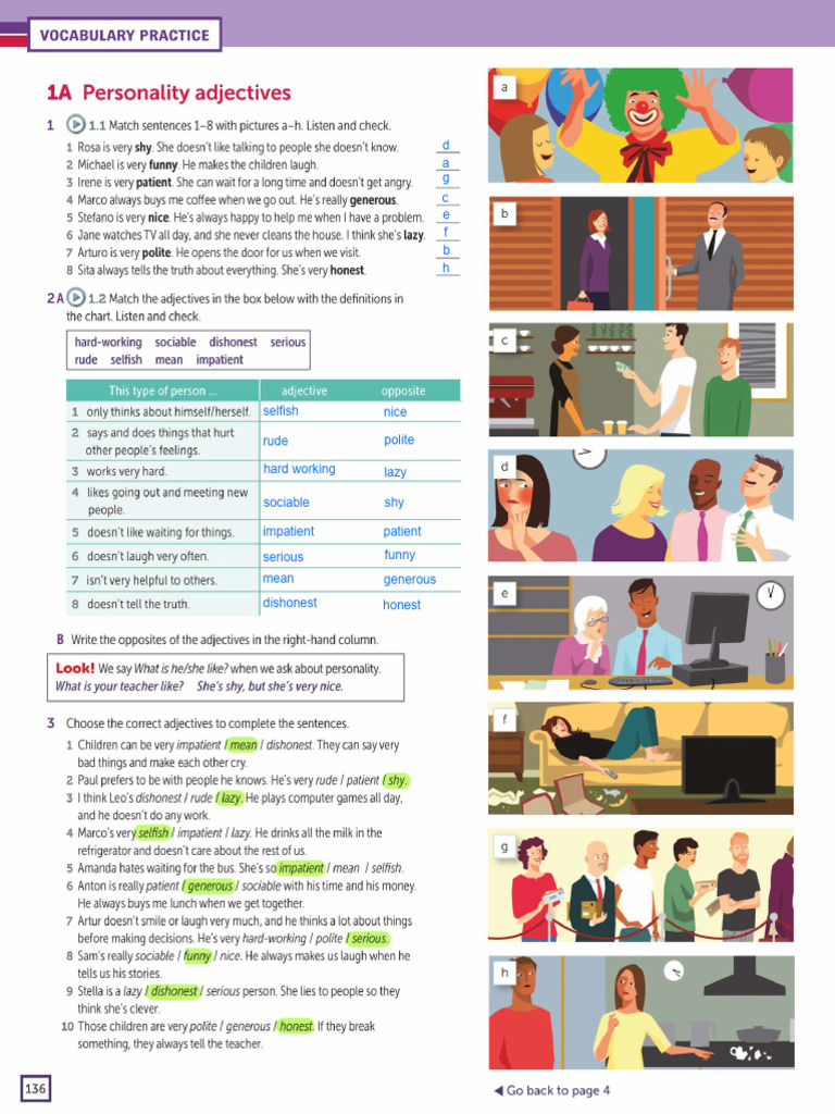 Vocabulary Practice (1-6) - Acrobat | PDF