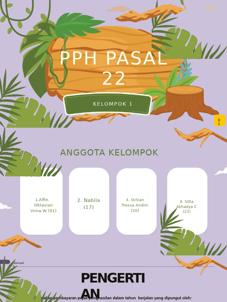 PPH Pasal 22 - Kel 1 | PDF