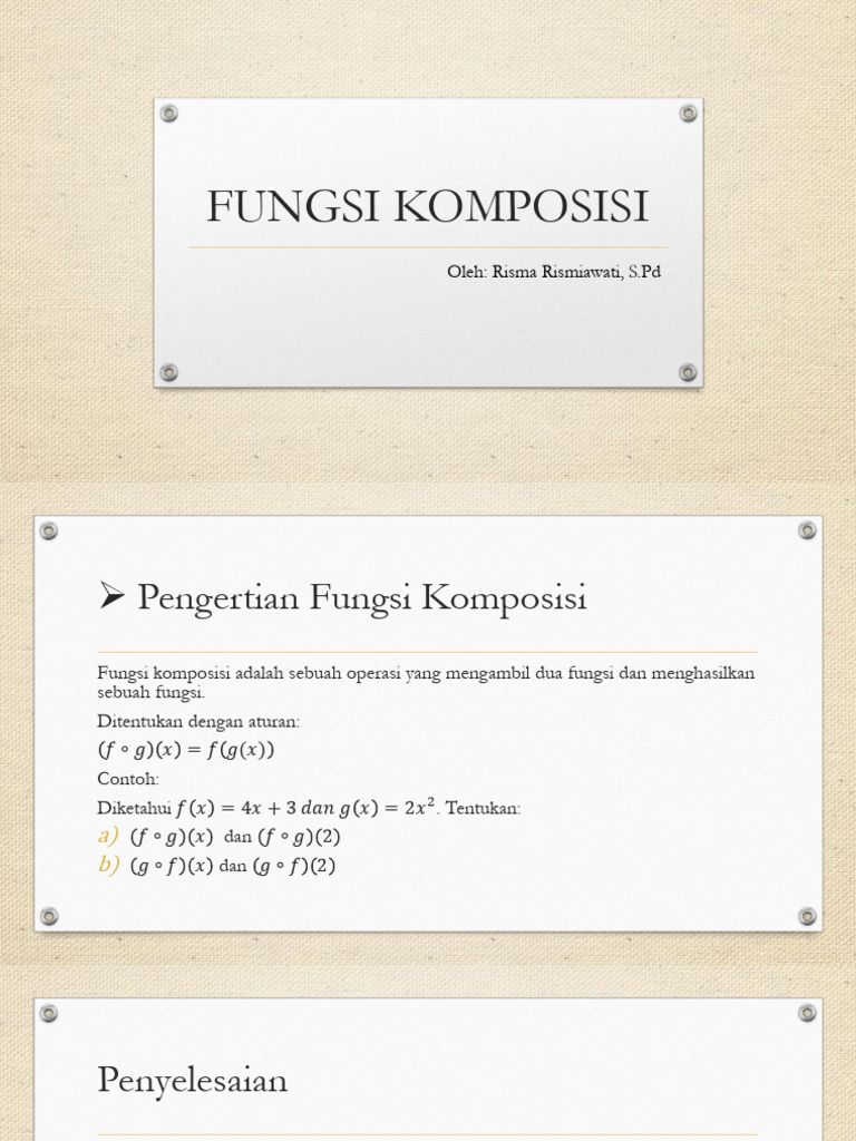 Fungsi Komposisi | PDF