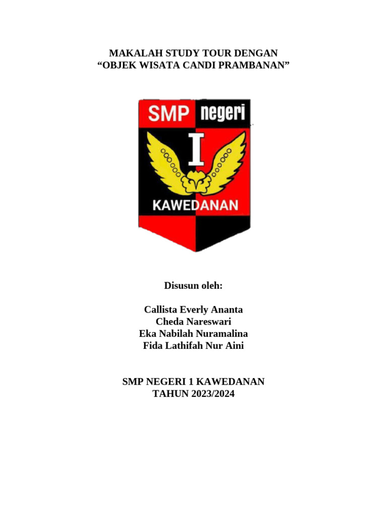 Makalah Study Tour | PDF