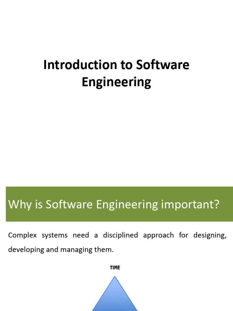 Introduction to Software Engineering | PDF Introduction to Software Engineering | PDF