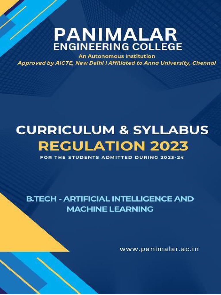 R2023 AIML Curriculum & Syllabus | PDF