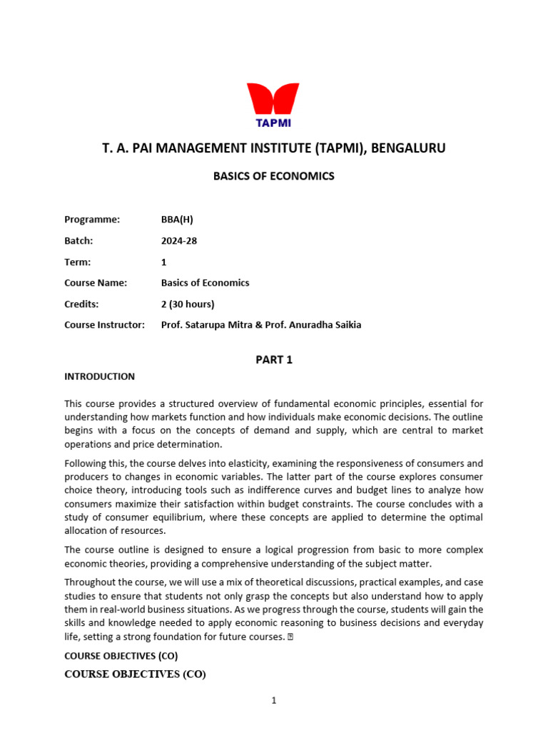BE - 2024 Outline - 20thsep | PDF