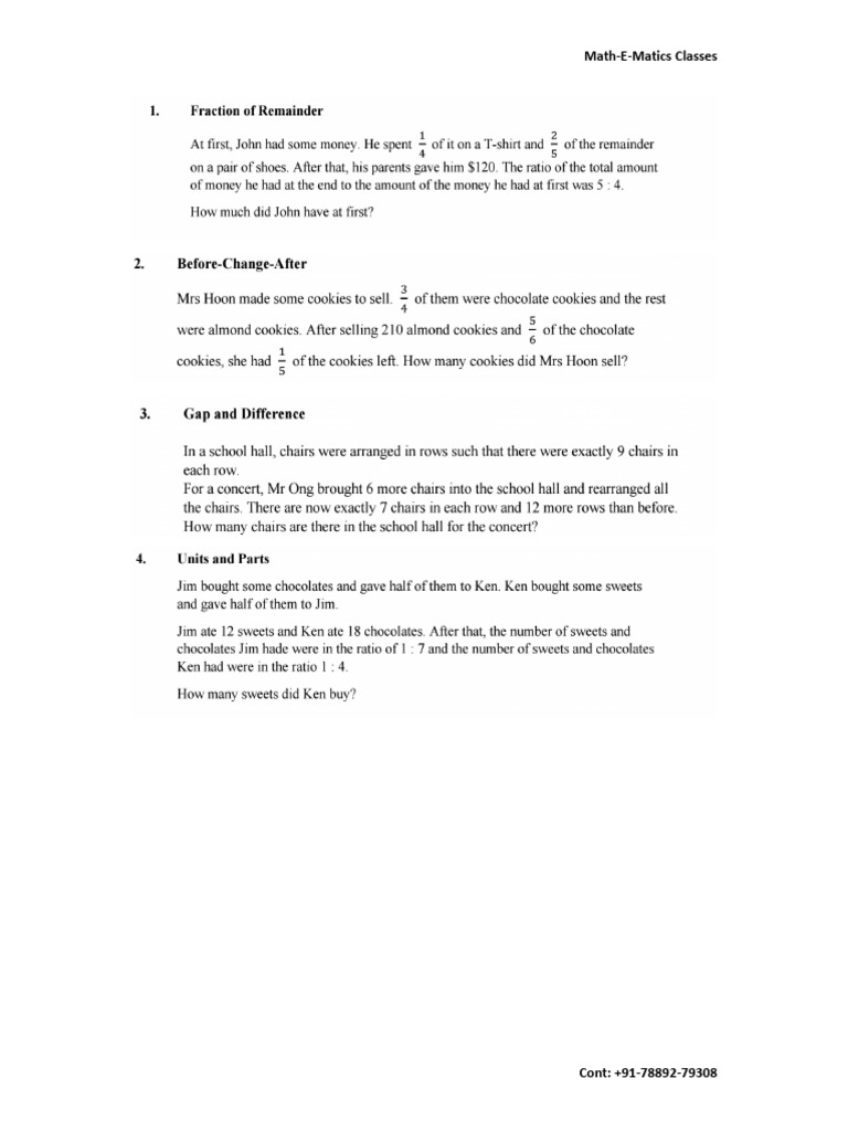 16 HARDEST PSLE Questions | PDF