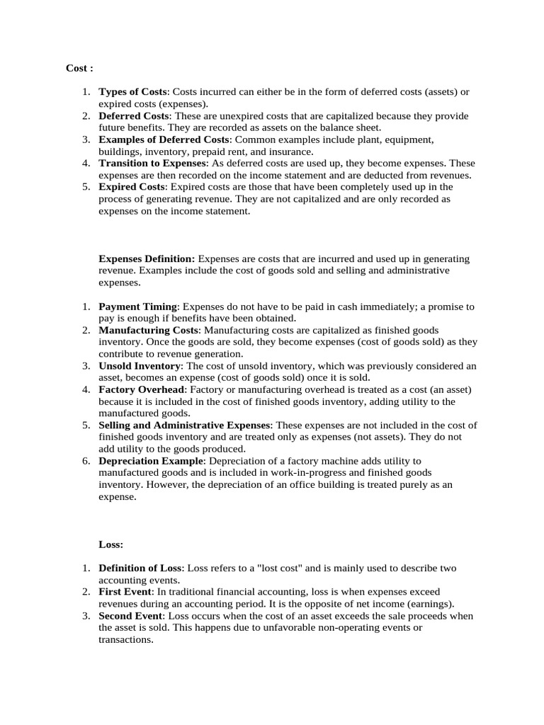 Cost | PDF
