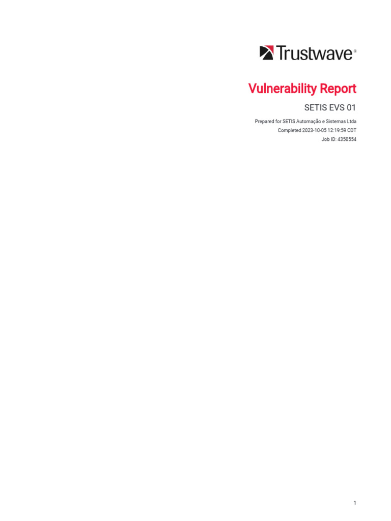 Vulnerability Report | PDF | Public Key Certificate | Transport Layer Security