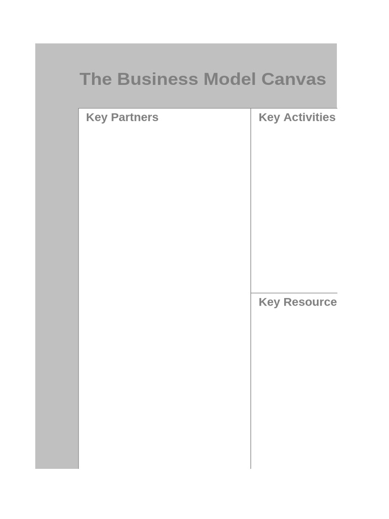 Business Model Canvas | PDF