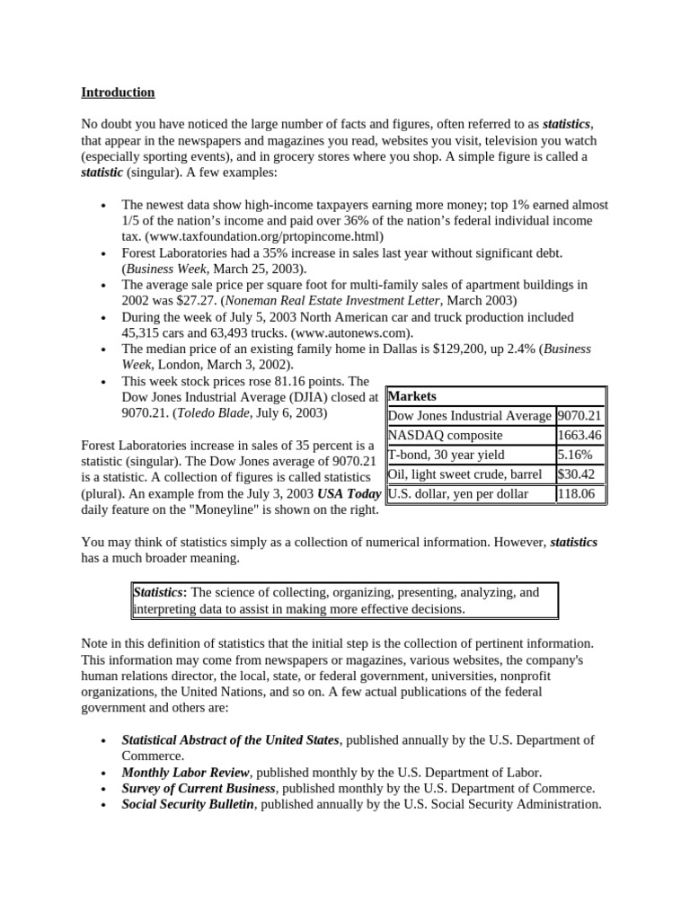 Lecture 1 Introduction Statistics Variables Types Etc Pdf 5126
