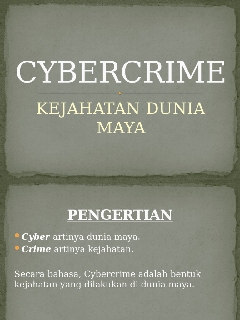 CYBERCRIME | PDF