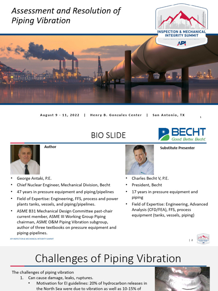 Piping Vibration Presentation | PDF