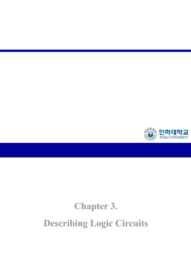 Digital Logic Circuits - Week5 | PDF | Logic Gate | Boolean Algebra