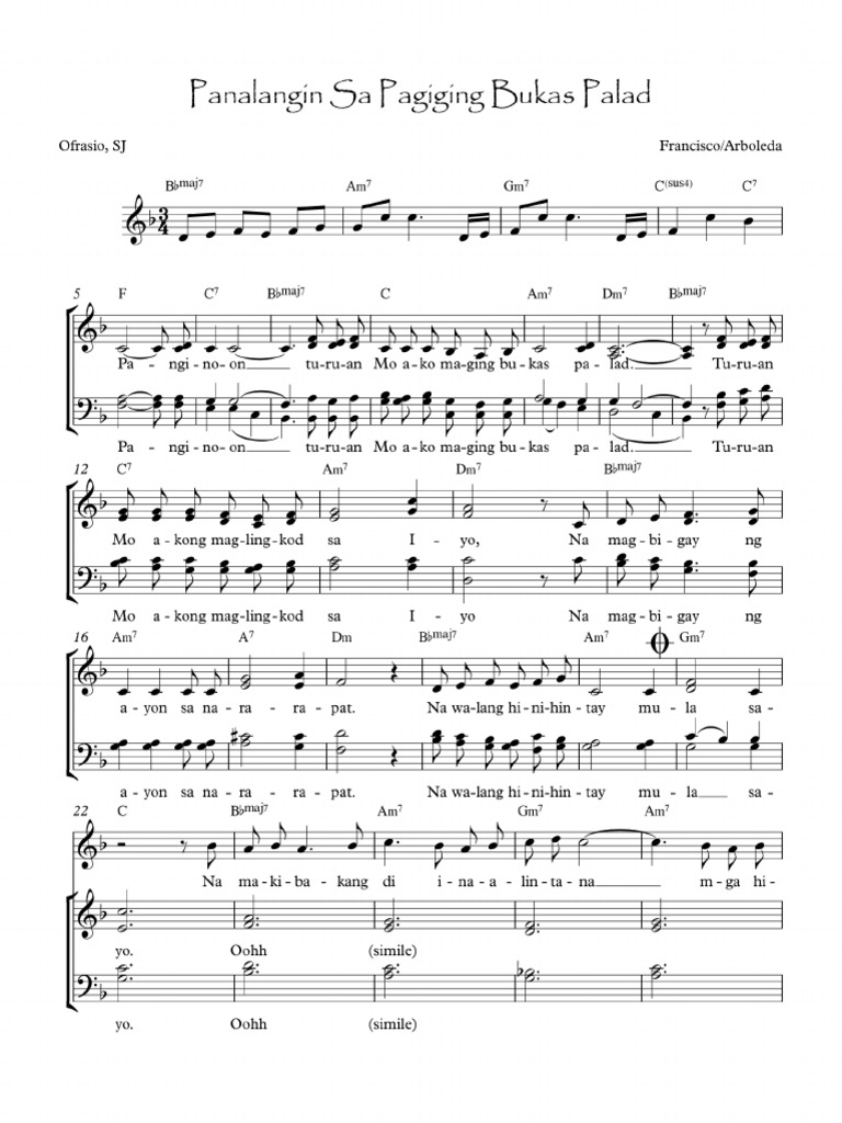 Panalangin Sa Pagiging Bukas Palad Edited 2024 5 2 21 40 01 | PDF