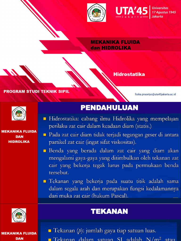 Sesi 4) - Materi 4 - Hidrostatika | PDF