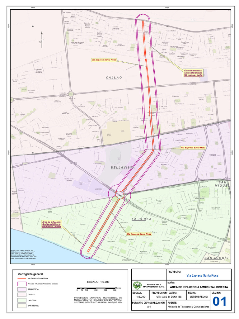 Mapa Via Expresa Santa Rosa | PDF